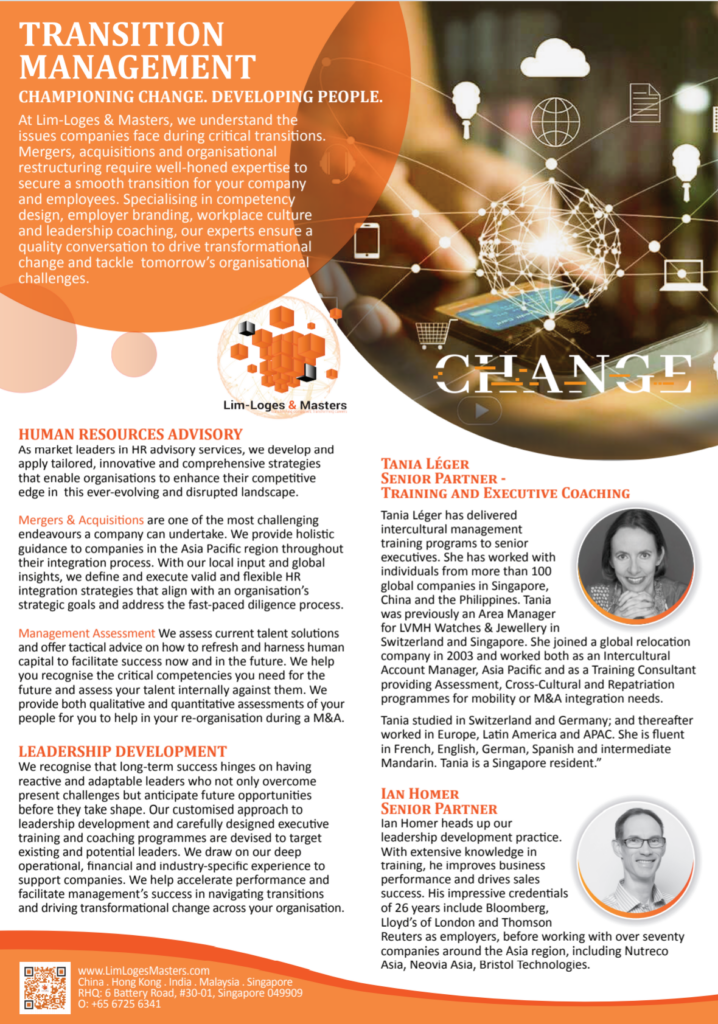 Our Brochures - Lim-Loges Masters - Disruption, Transition Management ...